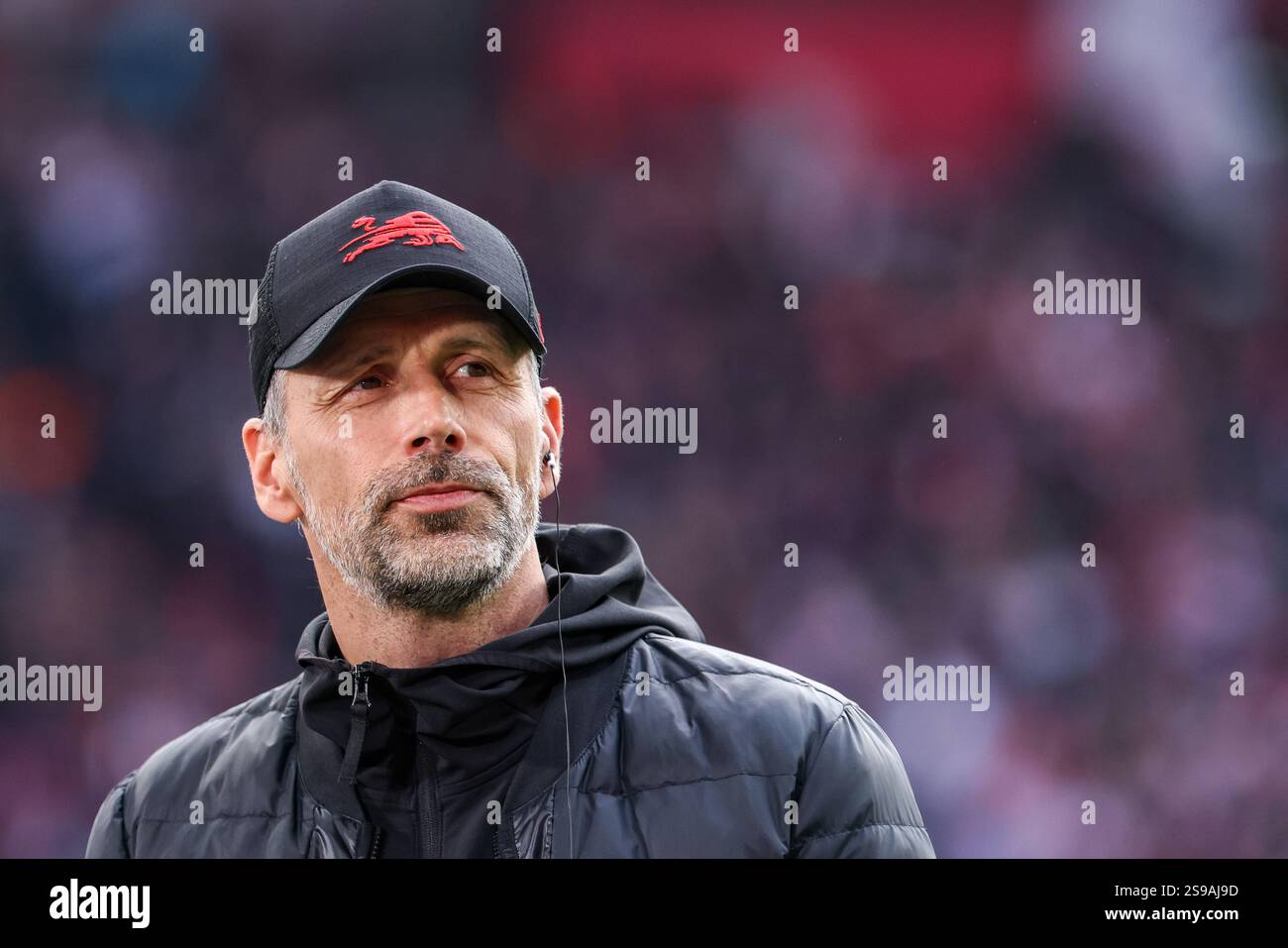25 January 2025, Saxony, Leipzig: Soccer: Bundesliga, RB Leipzig ...