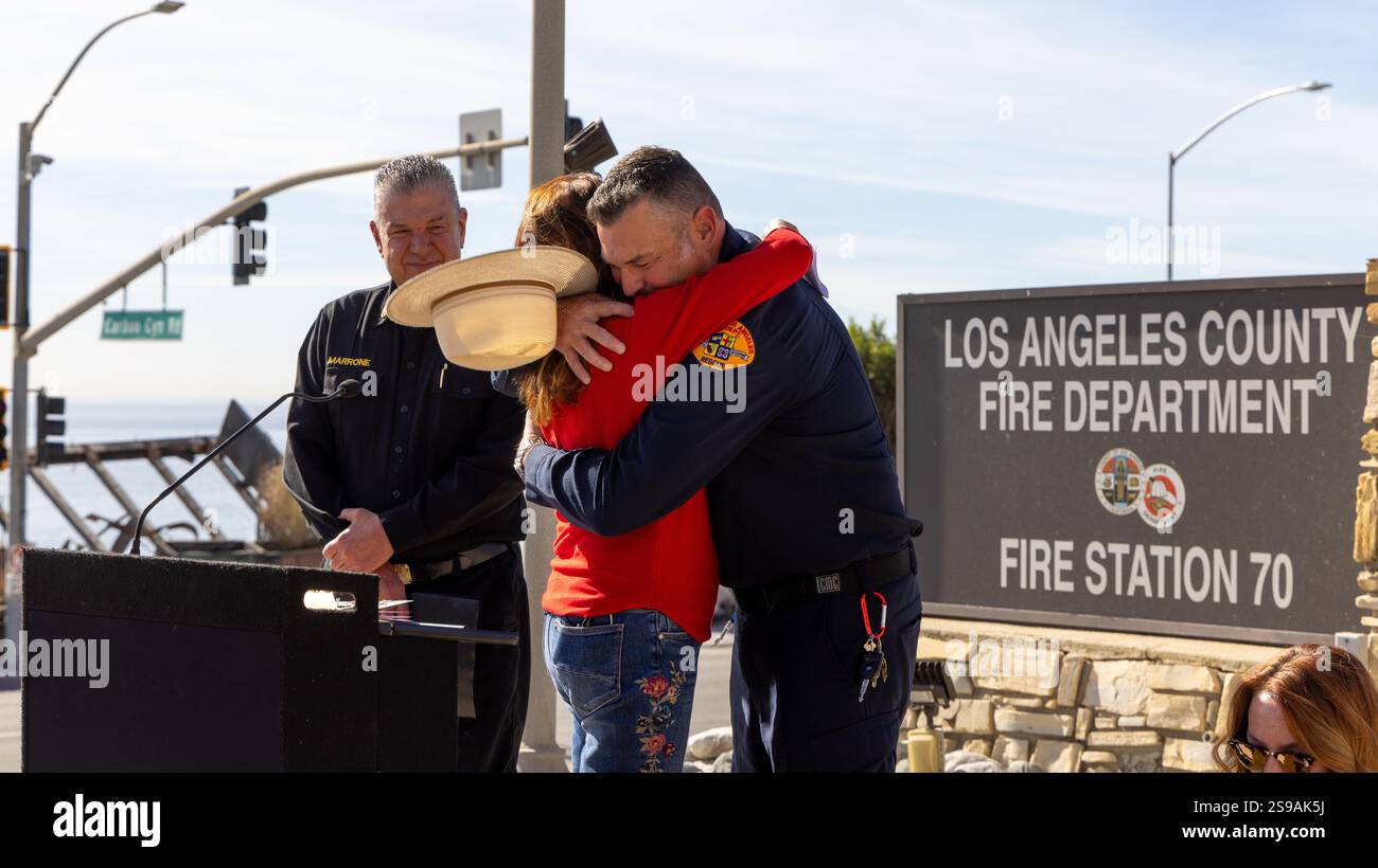January 24, 2025, Pacific Palisades, California, USA: Los Angeles ...