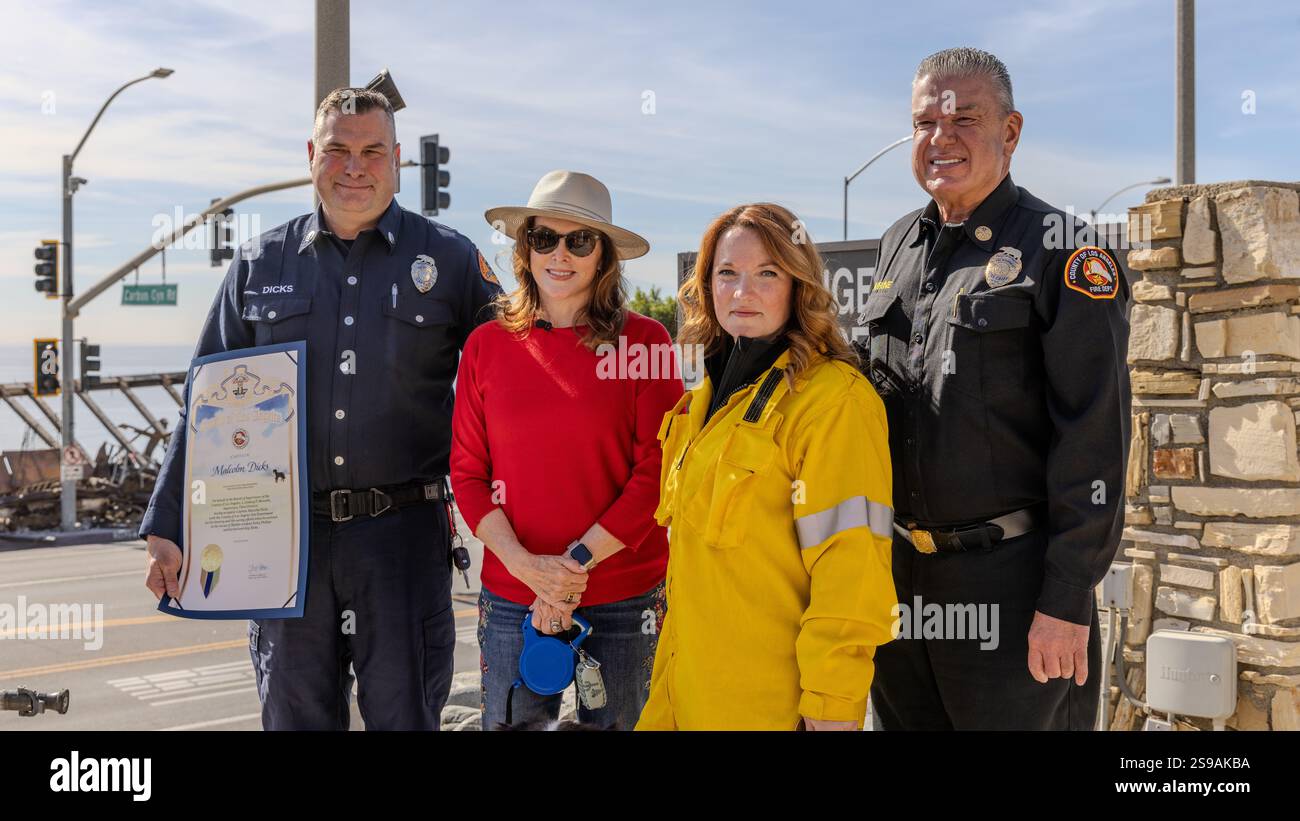 January 24, 2025, Pacific Palisades, California, USA: Los Angeles ...