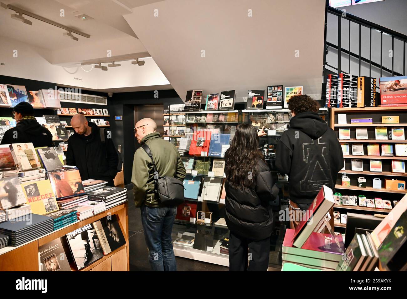 the interior of the photographers gallery shop selling books, 35 mm ...