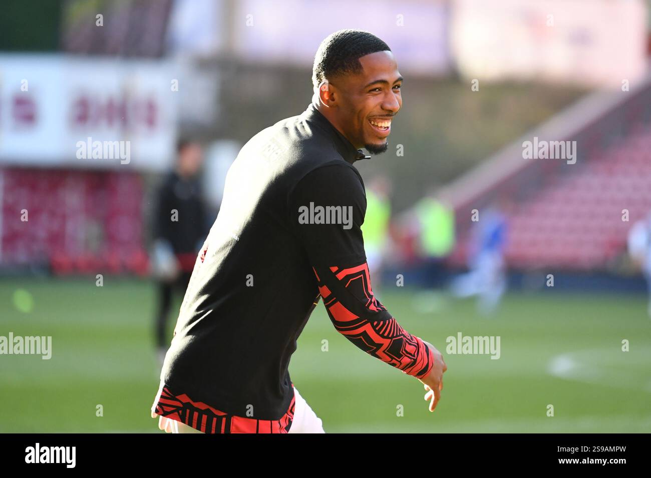 London, England. 25th Jan 2025. Kayne Ramsay before the Sky Bet EFL ...
