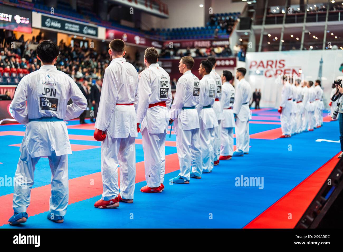 Male Kumite -84 Kg athletes presentation during the Paris Open Karate ...