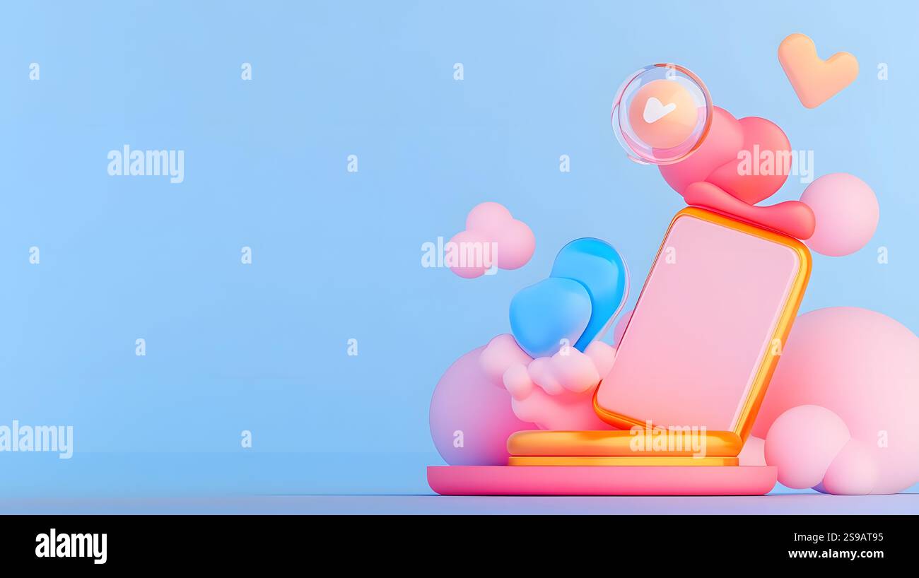 Minimal simple design of a vibrating phone with a notification bubble ...