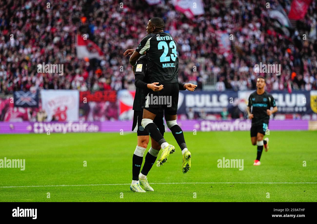 January 25 2025: Patrik Schick (Bayer Leverkusen) scores and celebrates ...