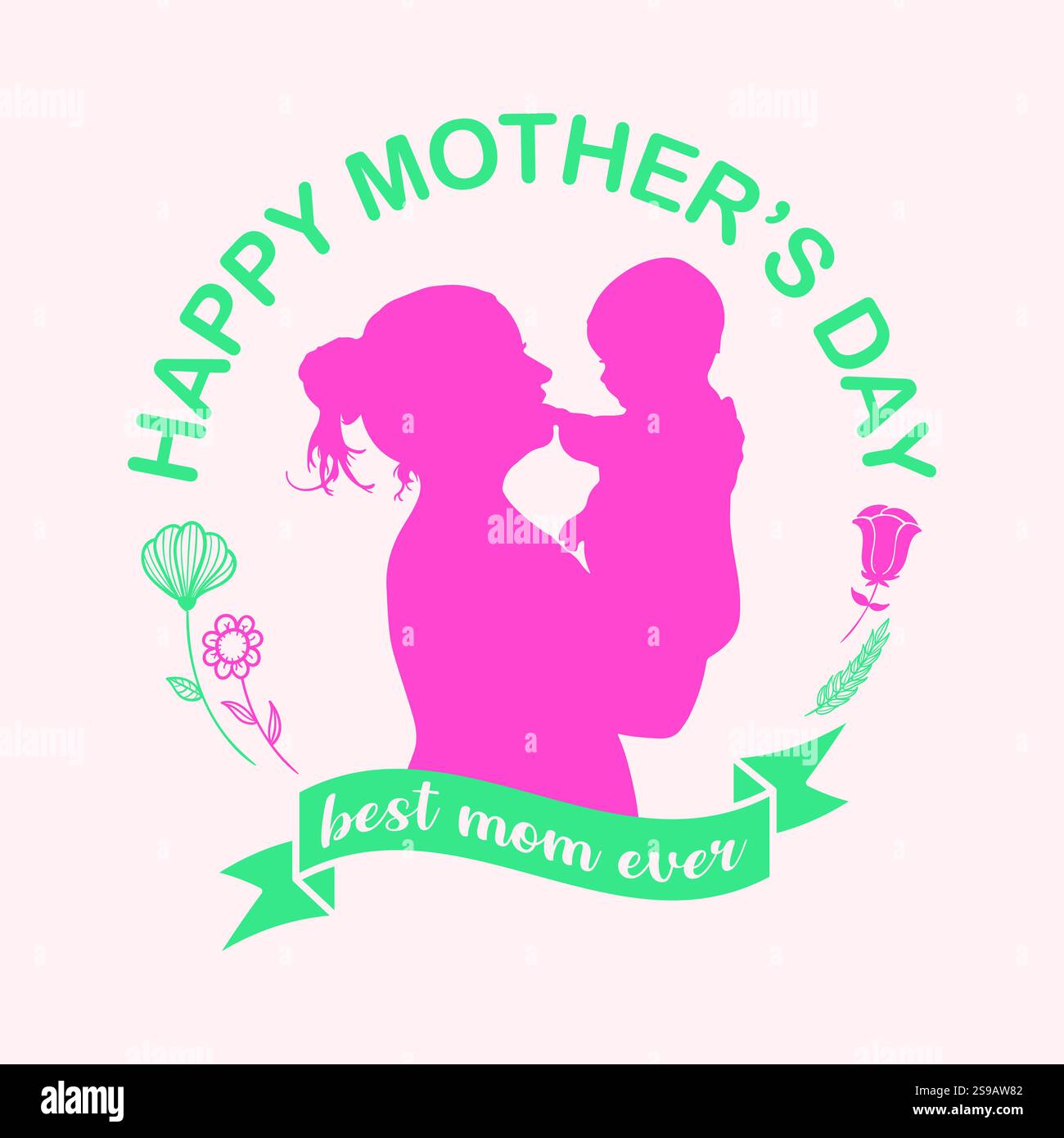 Mom appreciation art Stock Vector Images - Alamy