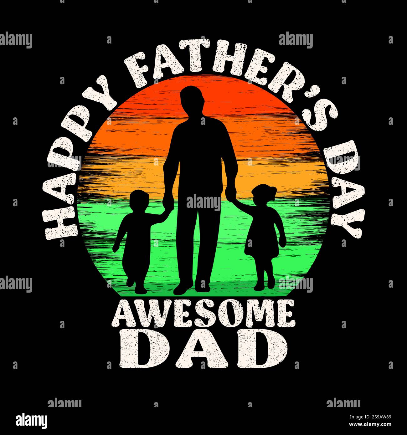 Happy Father's Day, Awesome dad, Father's day t-shirt design Stock Vector Image & Art - Alamy