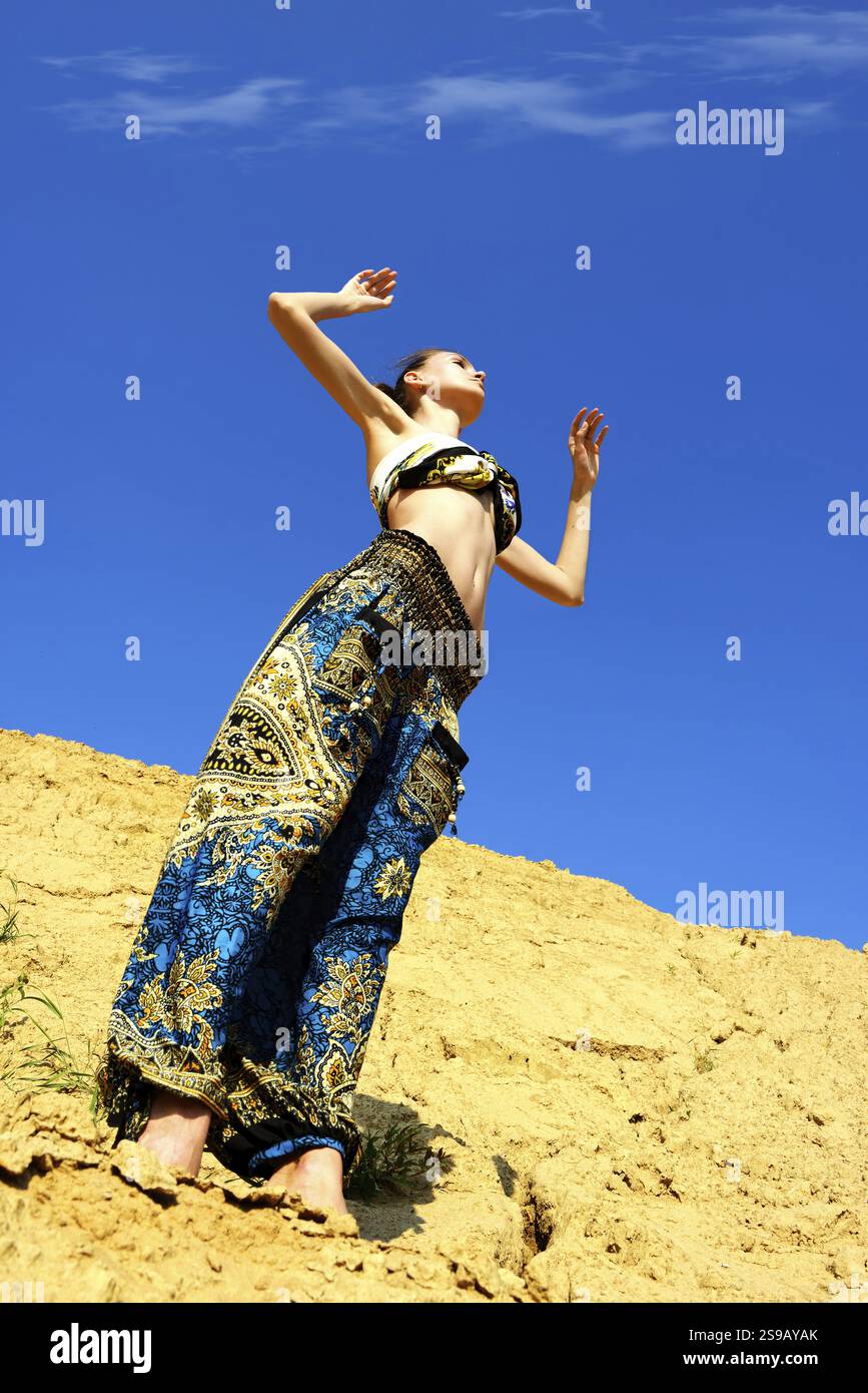 Woman beautifully dances in hi-res stock photography and images - Alamy