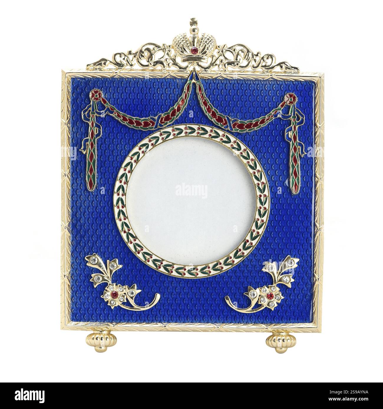Old antique ornate frame with white background. Isolated picture Stock ...