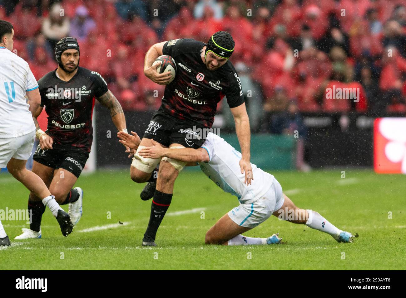 during the French championship Top 14 rugby union match between Stade ...