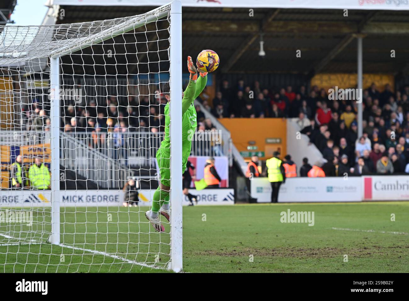 Goalkeeper Christy Pym (1 Mansfield) saves from free kick during the ...