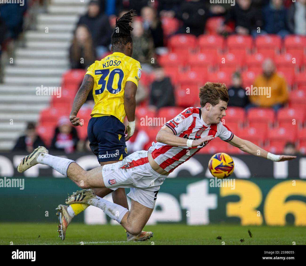 25th January 2025; Bet365 Stadium, Stoke, Staffordshire, England; EFL ...
