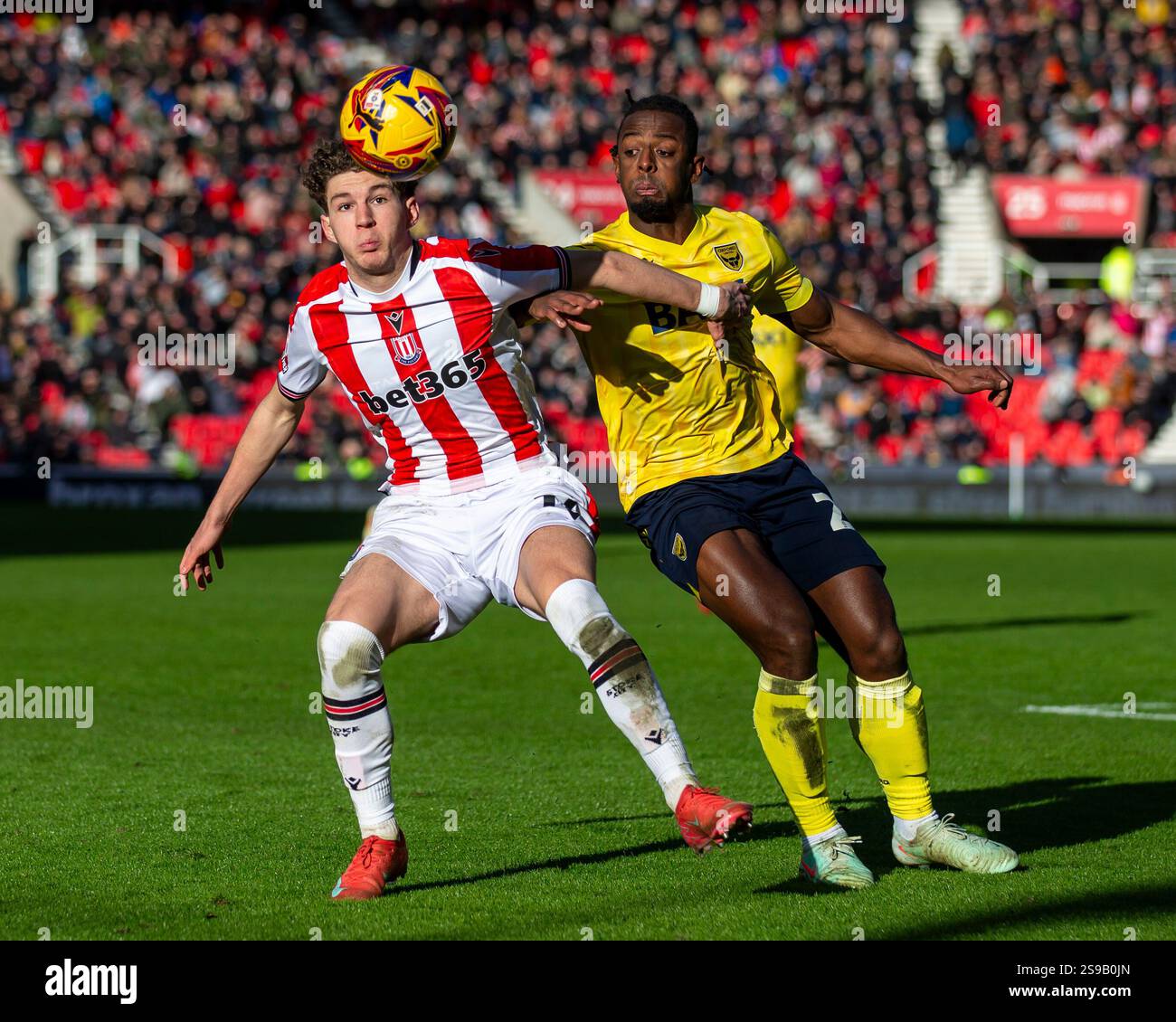 25th January 2025; Bet365 Stadium, Stoke, Staffordshire, England; EFL ...
