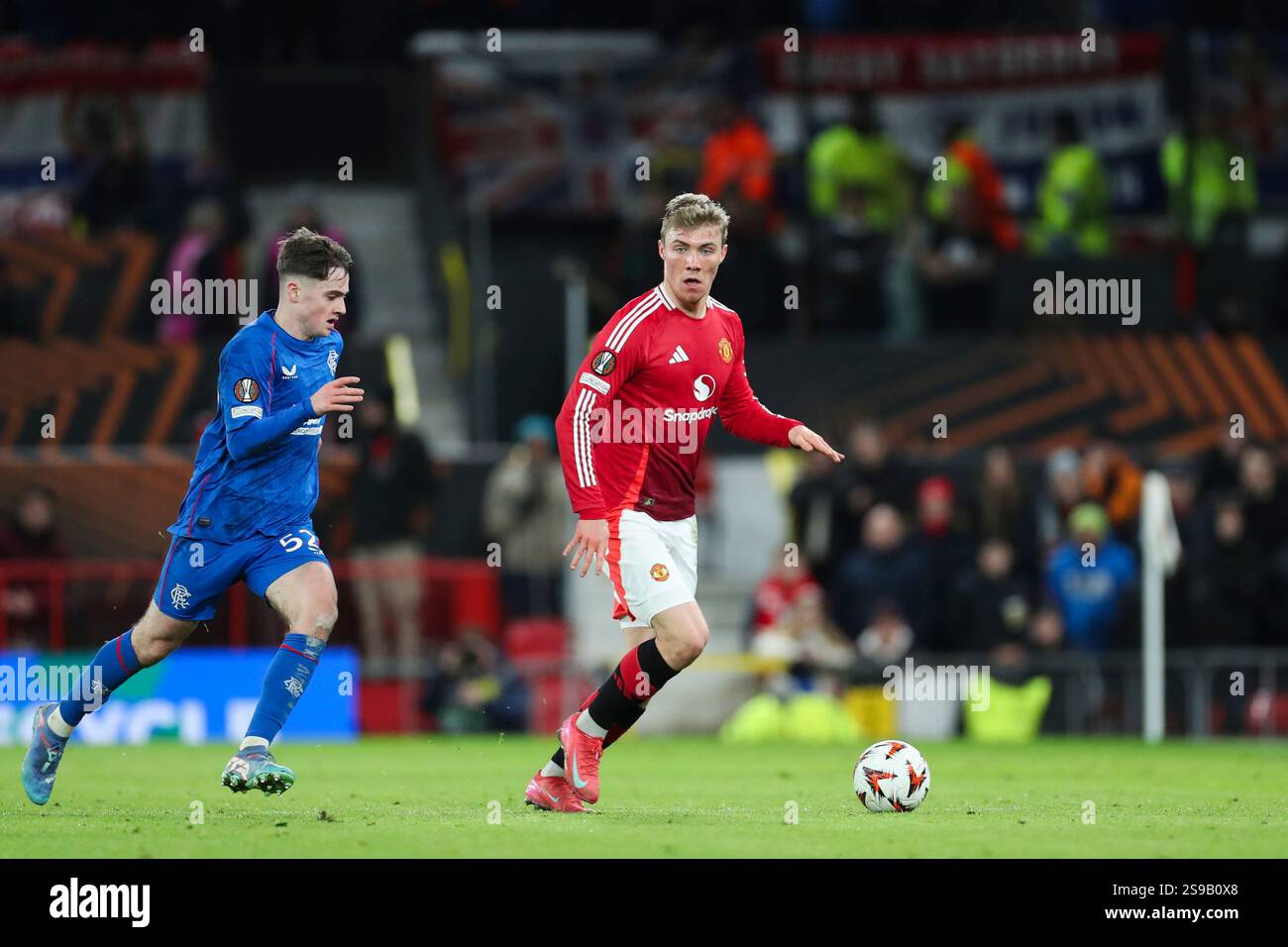 Manchester United forward Rasmus Hojlund (9) Højlund during the ...