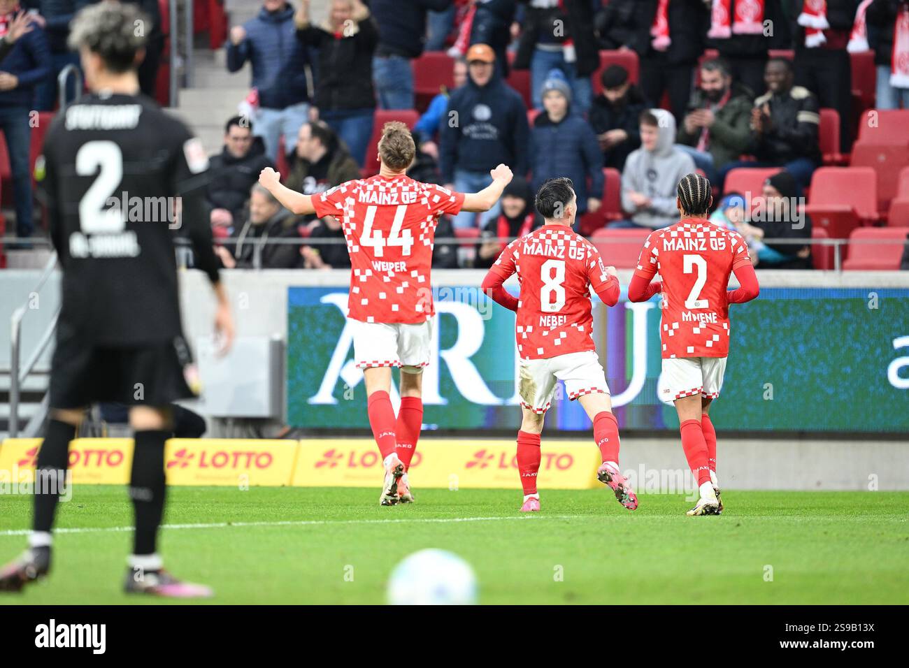 Nelson Weiper (FSV Mainz 05, #44) torjubel zum 1:0 GER, FSV Mainz 05 ...