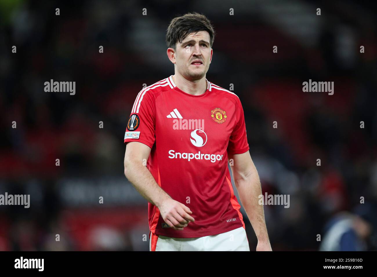 Manchester United defender Harry Maguire (5) during the Manchester ...