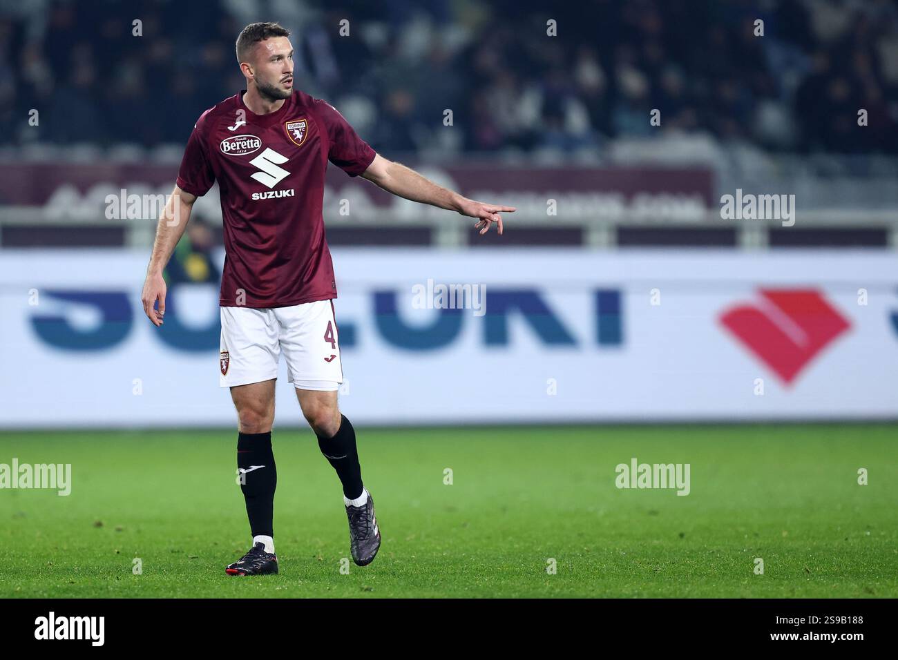 Sebastian Walukiewicz of Torino Fc gestures during the Serie A match ...