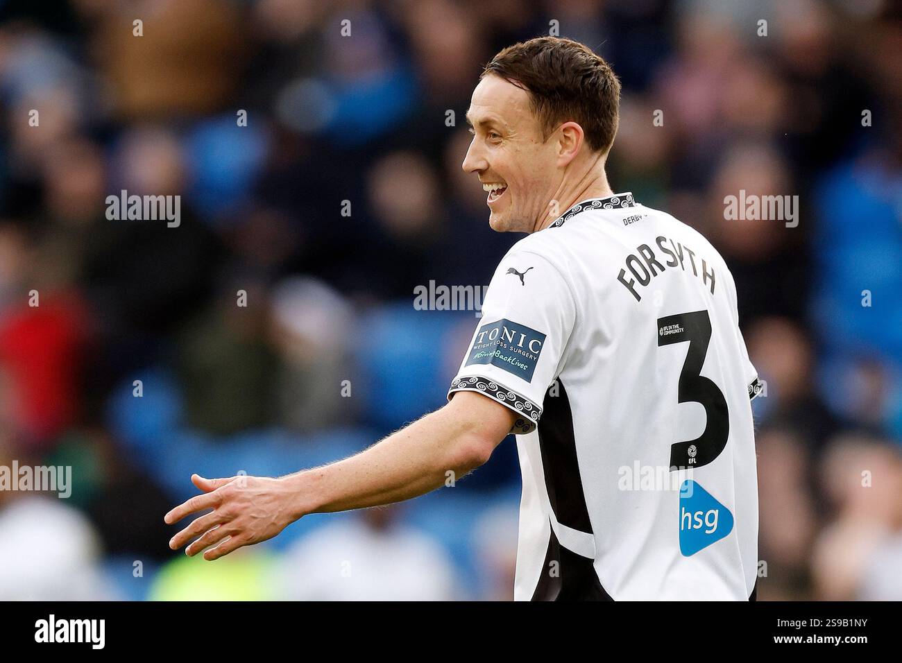 Derby County's Craig Forsyth during the Sky Bet Championship match at ...