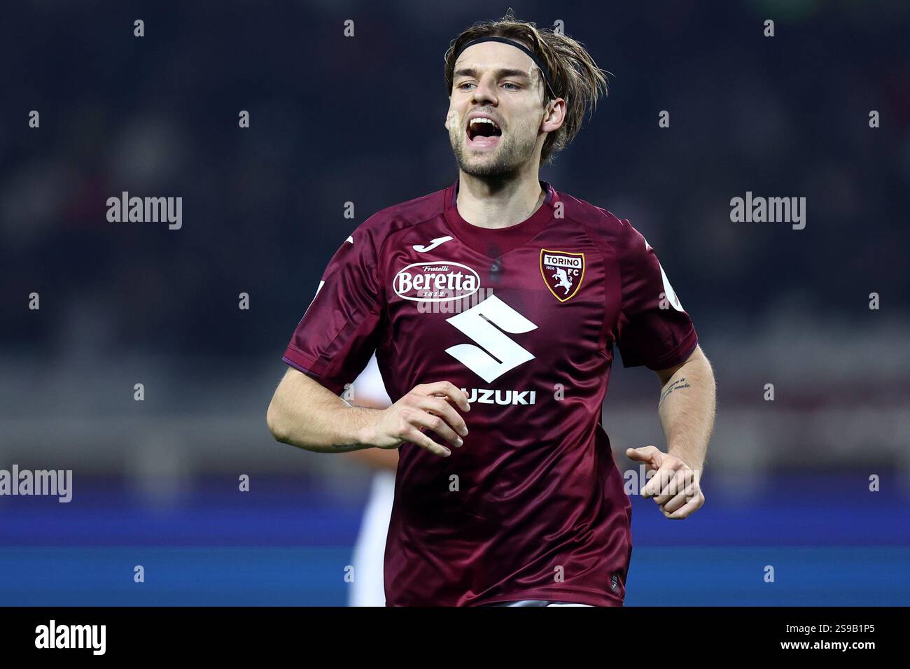 Borna Sosa of Torino Fc looks on during the Serie A match beetween ...