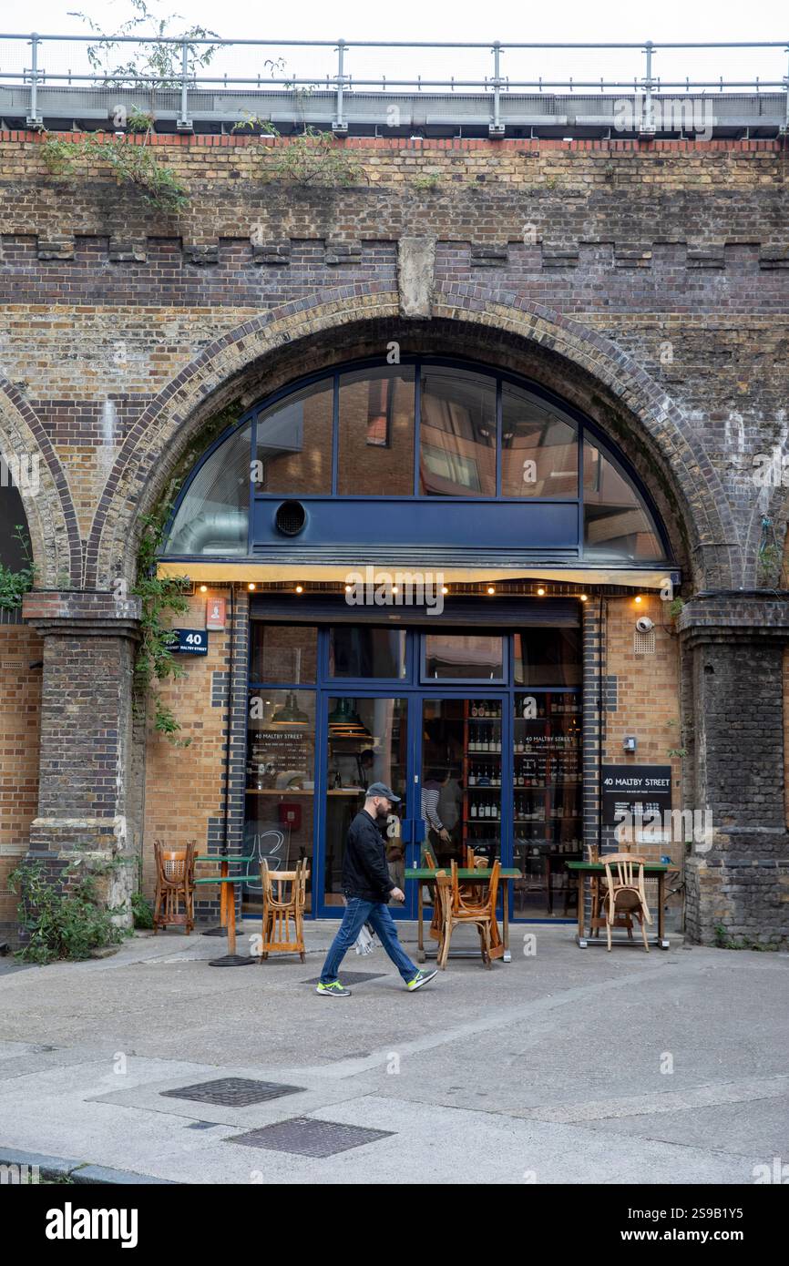 40 Maltby Street in South London, England. September, 2024. Photo ...