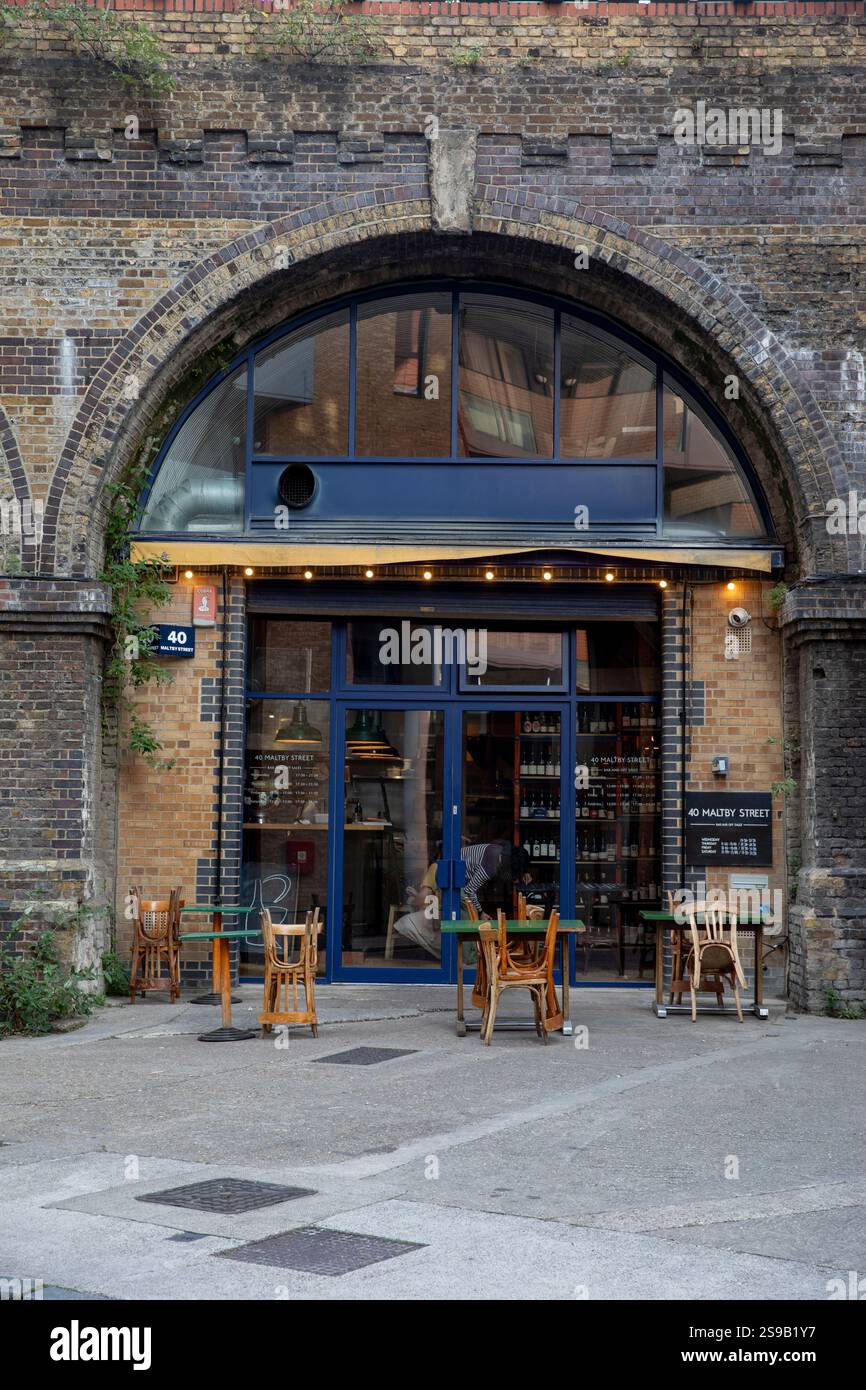 40 Maltby Street in South London, England. September, 2024. Photo ...