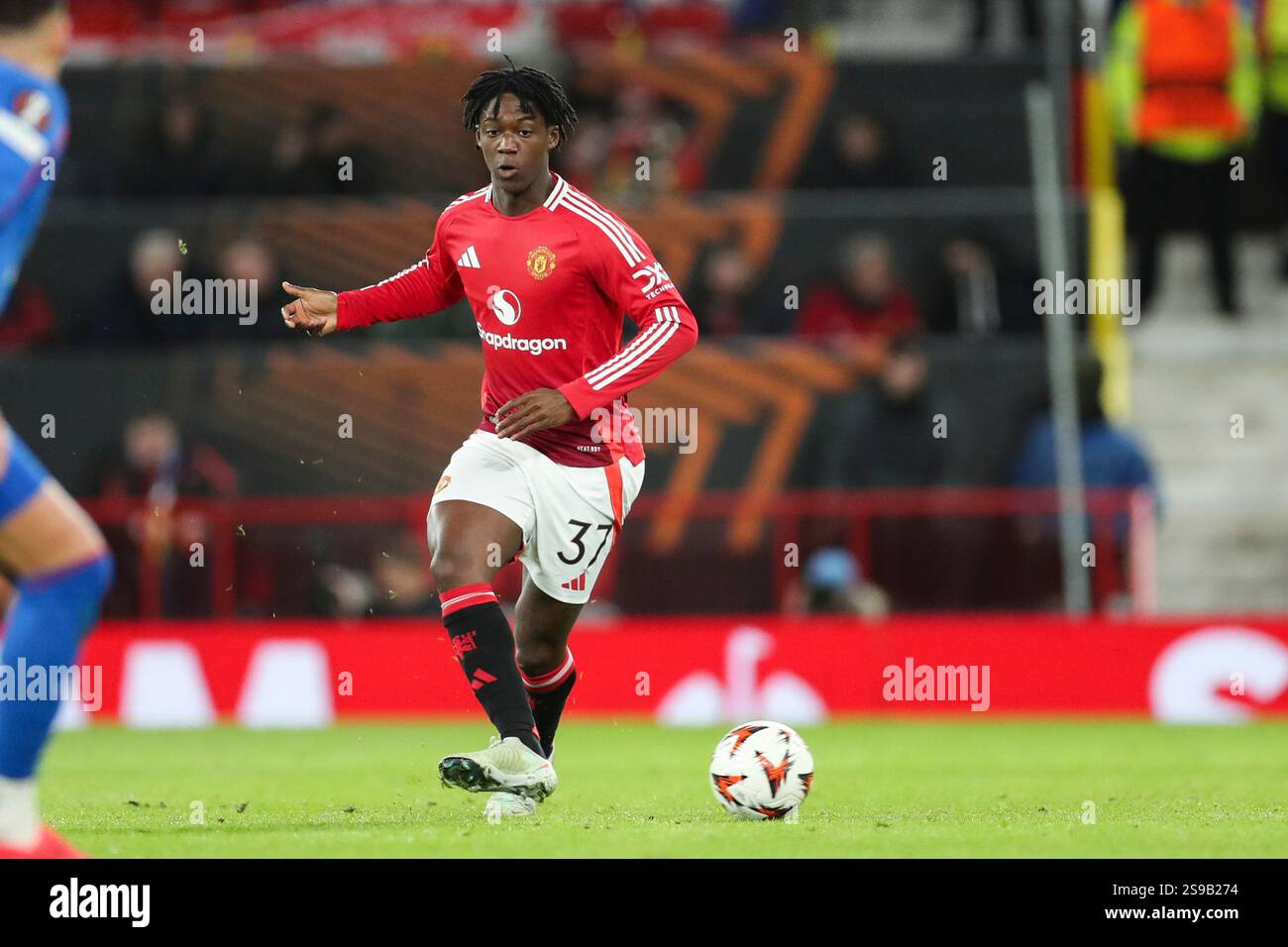 Manchester United midfielder Kobbie Mainoo (37) during the Manchester ...