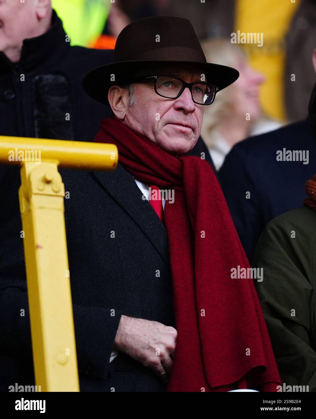 Arsenal Executive Vice-Chair, Tim Lewis (left) during the Premier ...