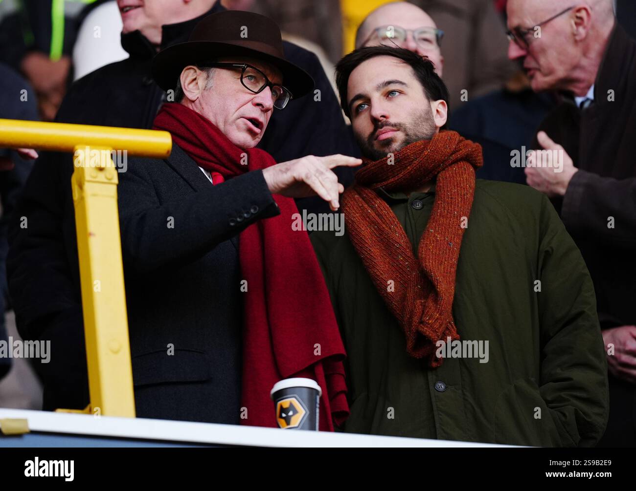 Arsenal Executive Vice-Chair, Tim Lewis (left) during the Premier ...