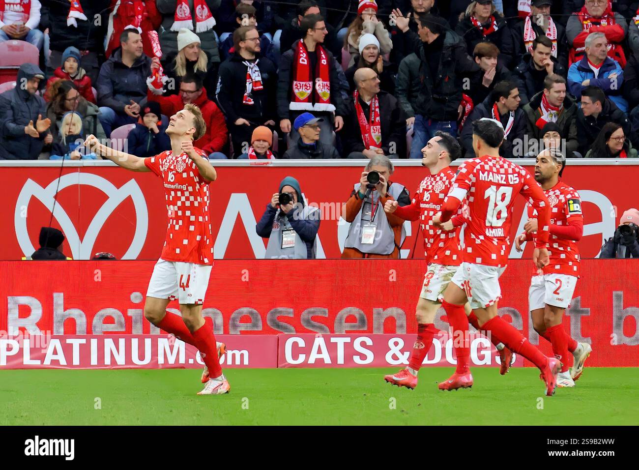 Mainz, Deutschland 25. Januar 2025: 1. BL - 2024/2025 - FSV Mainz 05 vs ...