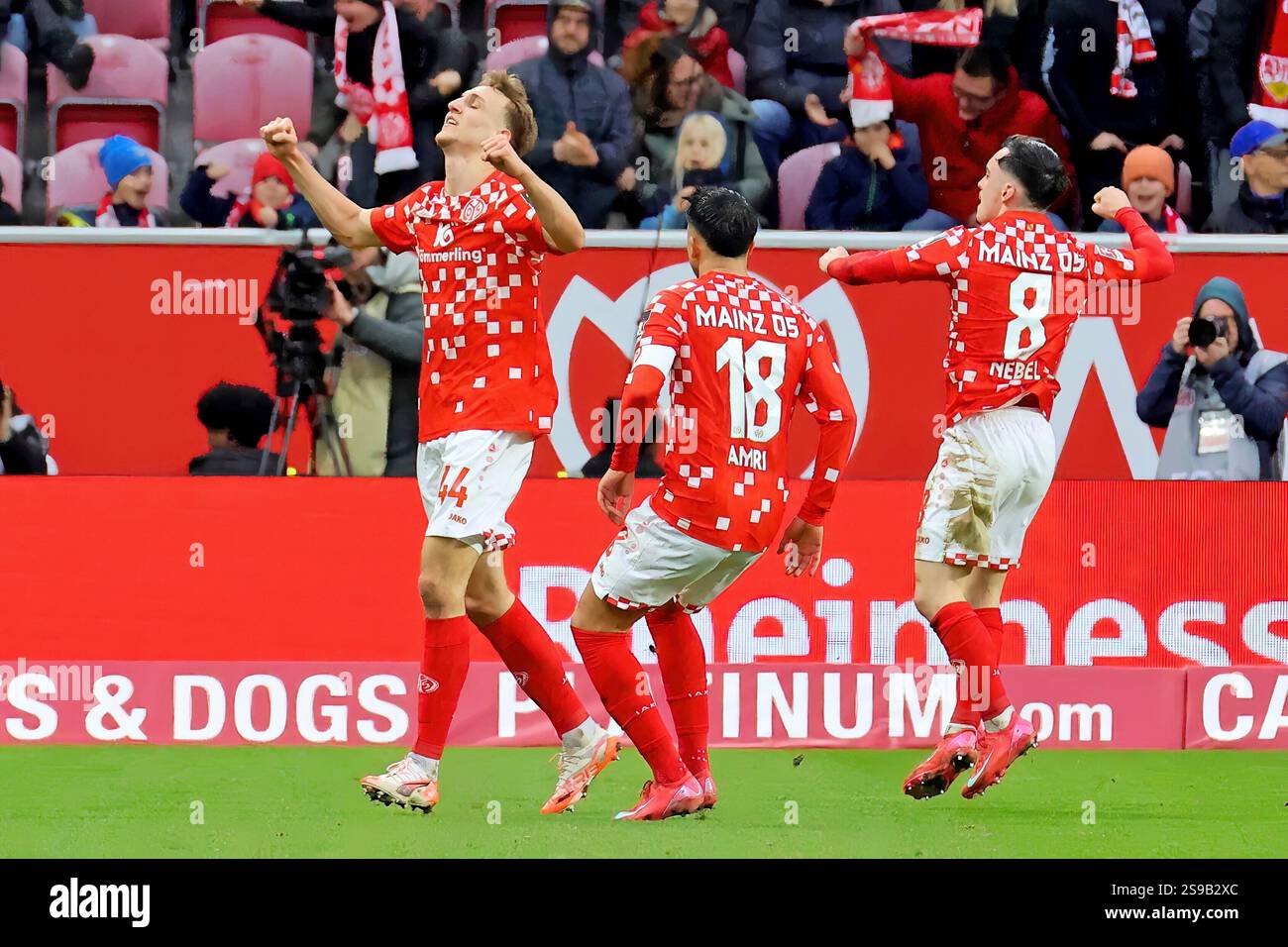 Mainz, Deutschland 25. Januar 2025: 1. BL - 2024/2025 - FSV Mainz 05 vs ...