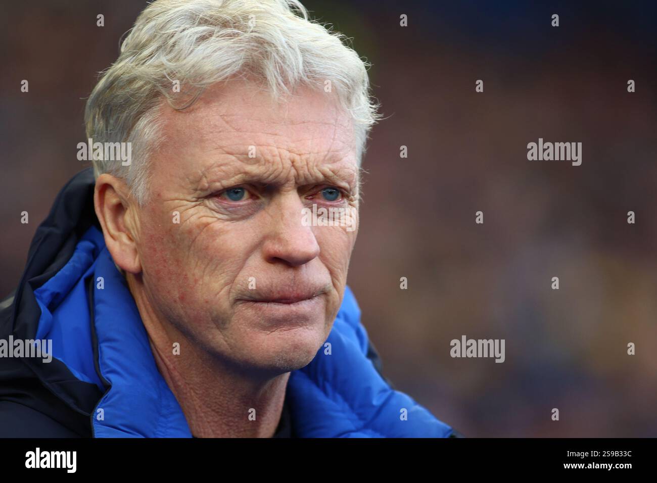Brighton, England, January 25th 2025: Everton manager David Moyes ...