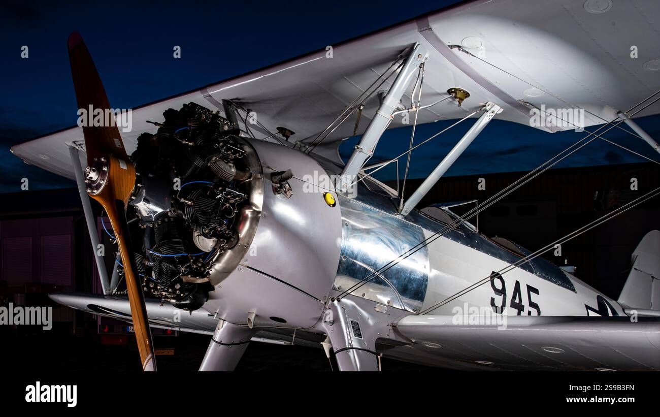Vintage Airplane / Biplane Stock Photo - Alamy