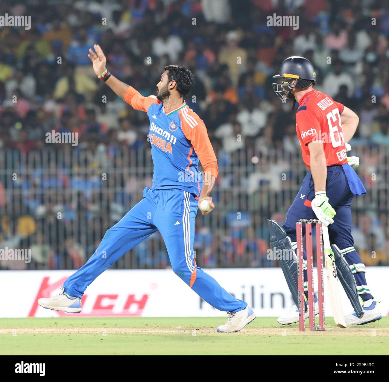 Cricket : India Vs England : 2nd T20 : Axer Patel Stock Photo - Alamy