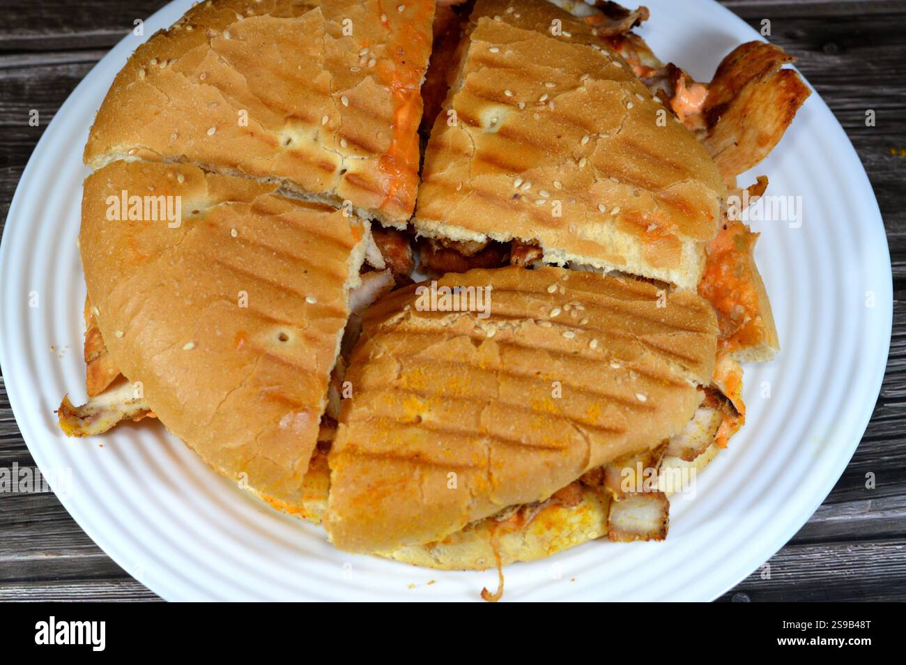 Chicken shawarma mozzarella cheese hi-res stock photography and images ...