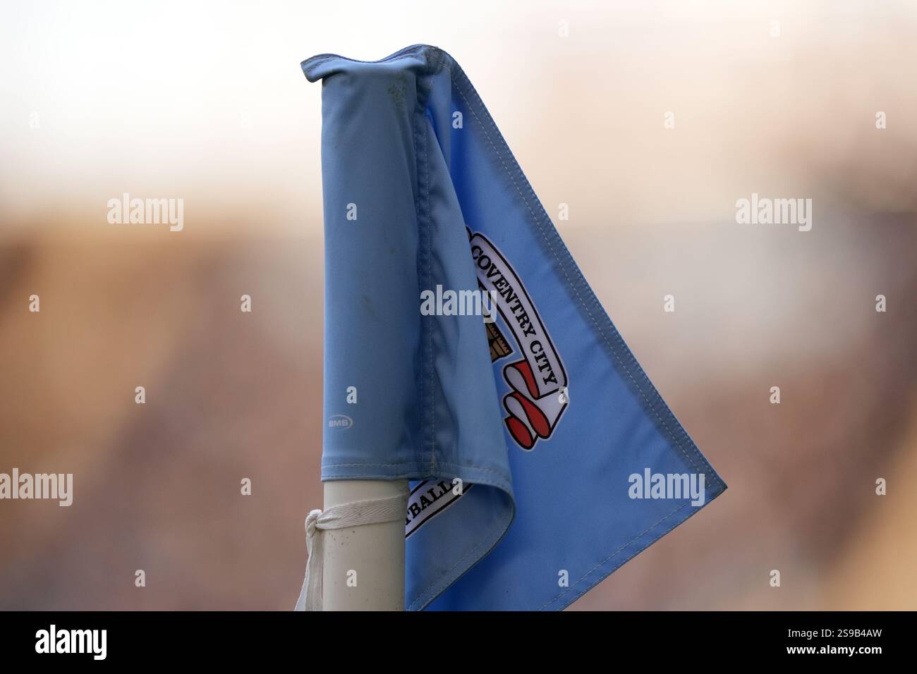 A general view of a Coventry City corner flag during the Sky Bet ...