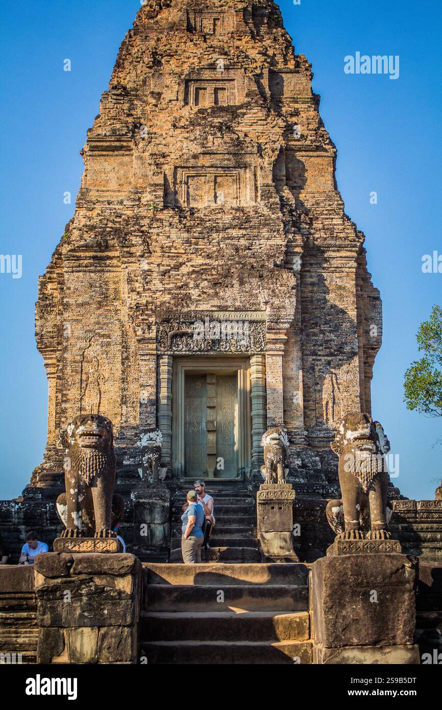 Siem reap, Cambodia, January 21, 2025 Architecture of Pre Rup temple at ...