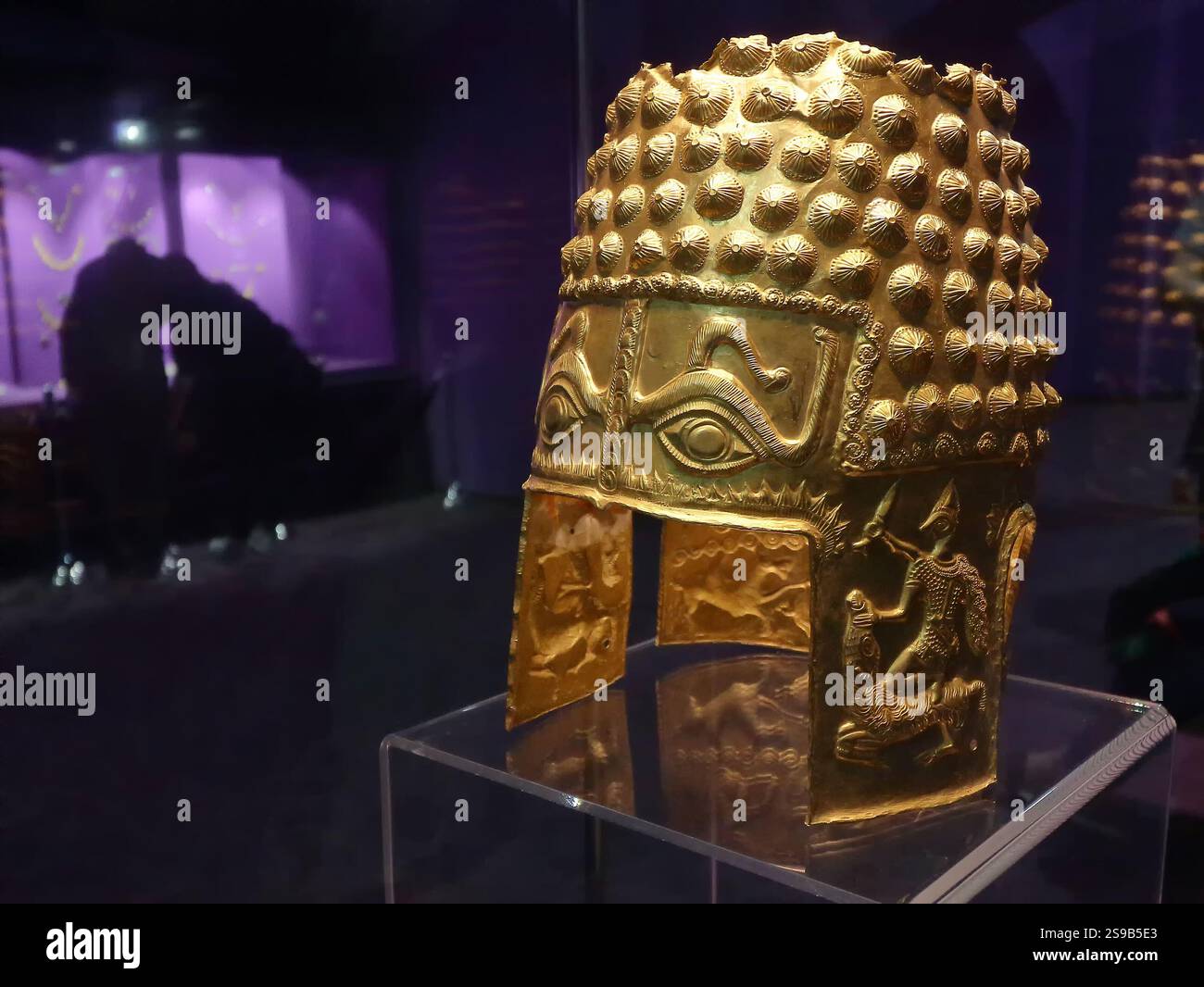 Bucharest, Romania. 25th Jan, 2025: The Golden Helmet of Cotofenesti ...