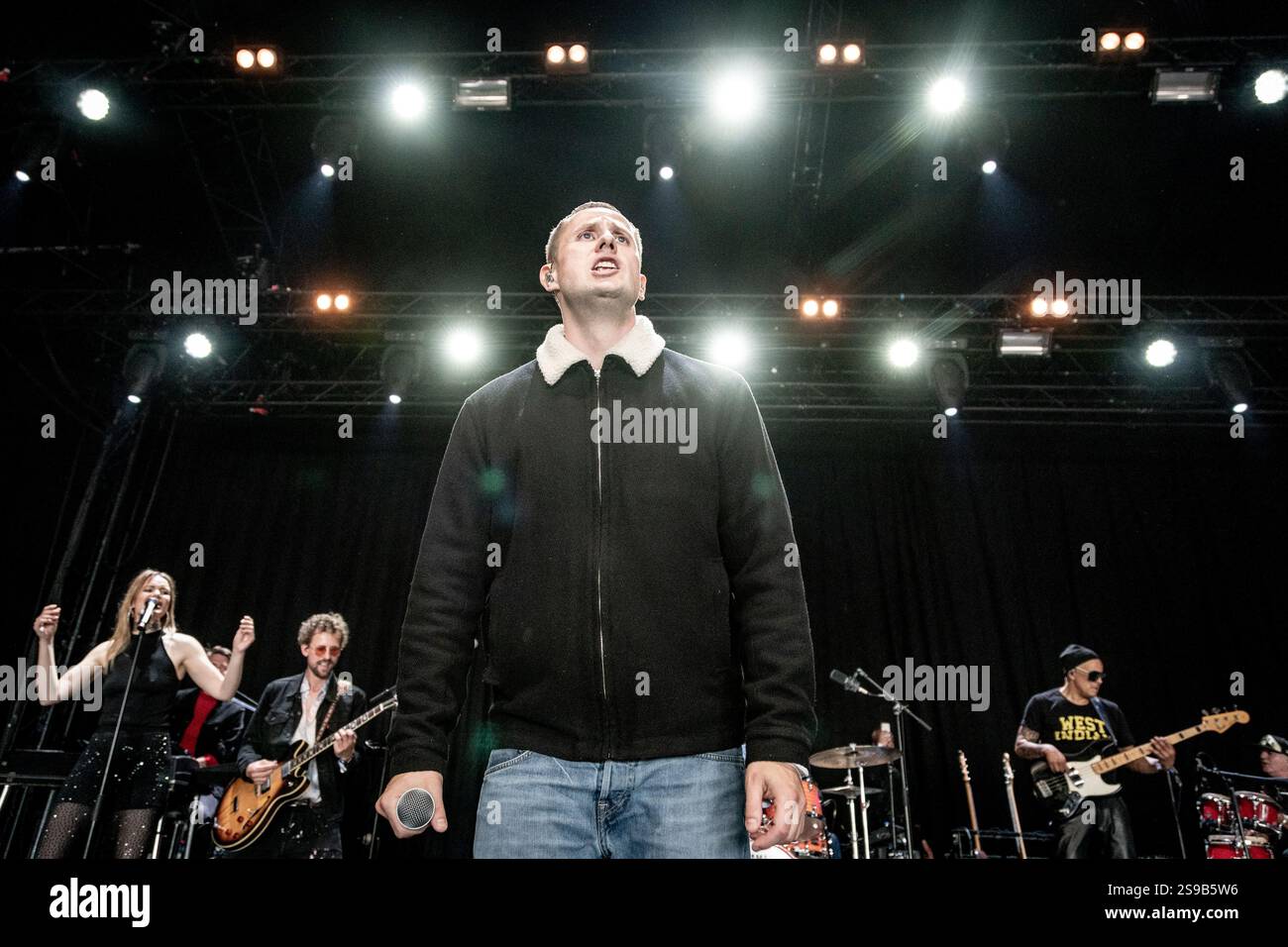 Thomas Helmig in concert @ Northside Festivall, Aarhus, Denmark Stock ...