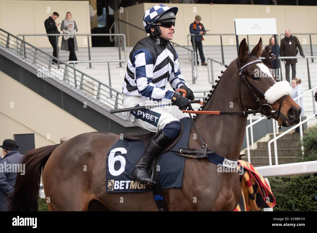 Ascot, Berkshire, UK. 18th January, 2025. BRENDAS ASKING ridden by ...