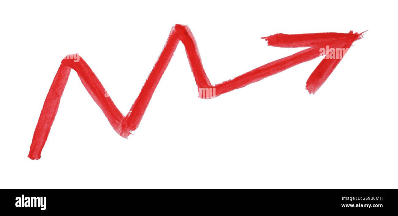 Red marker drawing zig zag hi-res stock photography and images - Alamy