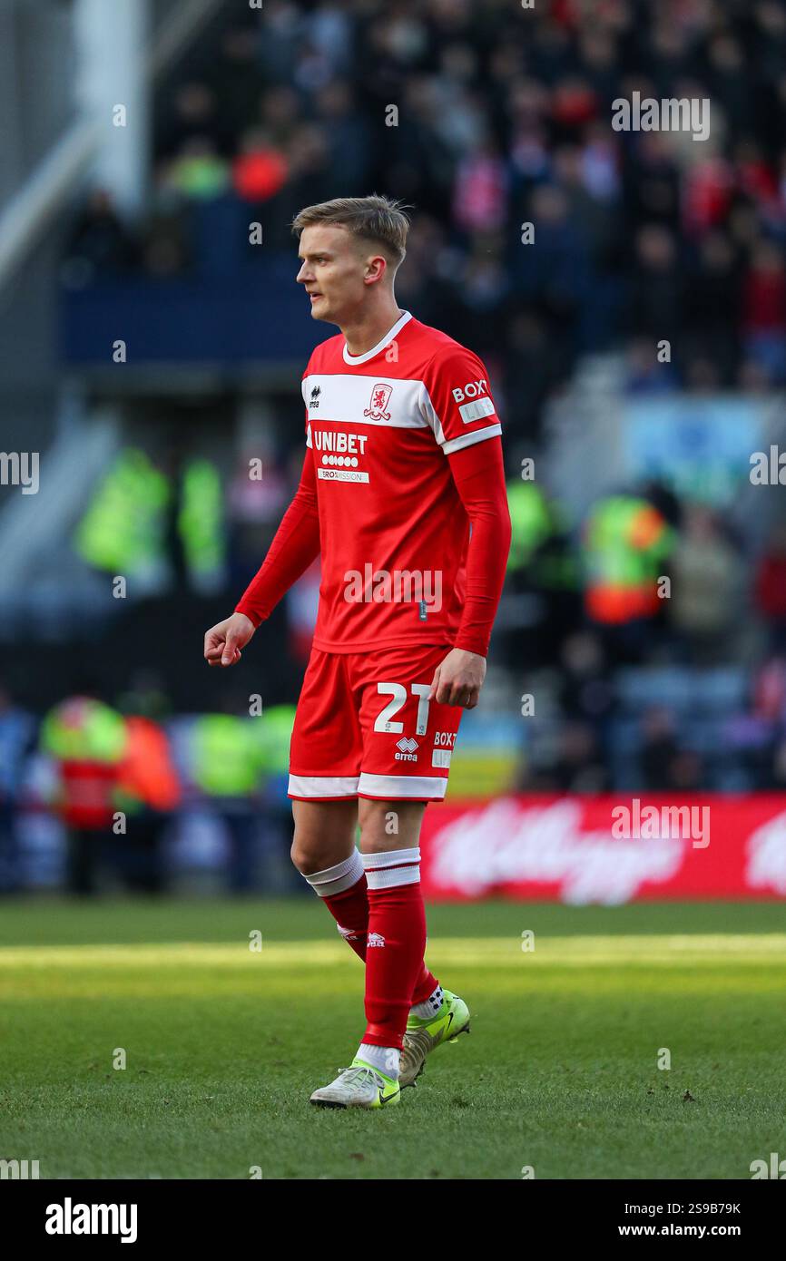 Marcus Forss of Middlesbrough during the Sky Bet Championship match ...