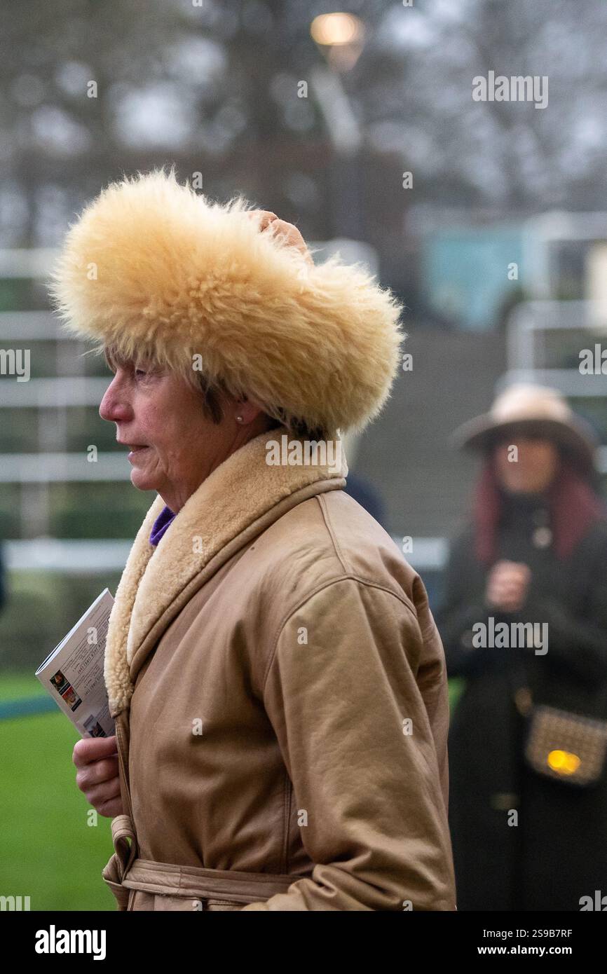 Ascot, Berkshire, UK. 18th January, 2025. Racehorse Trainer Lucy Wadham ...