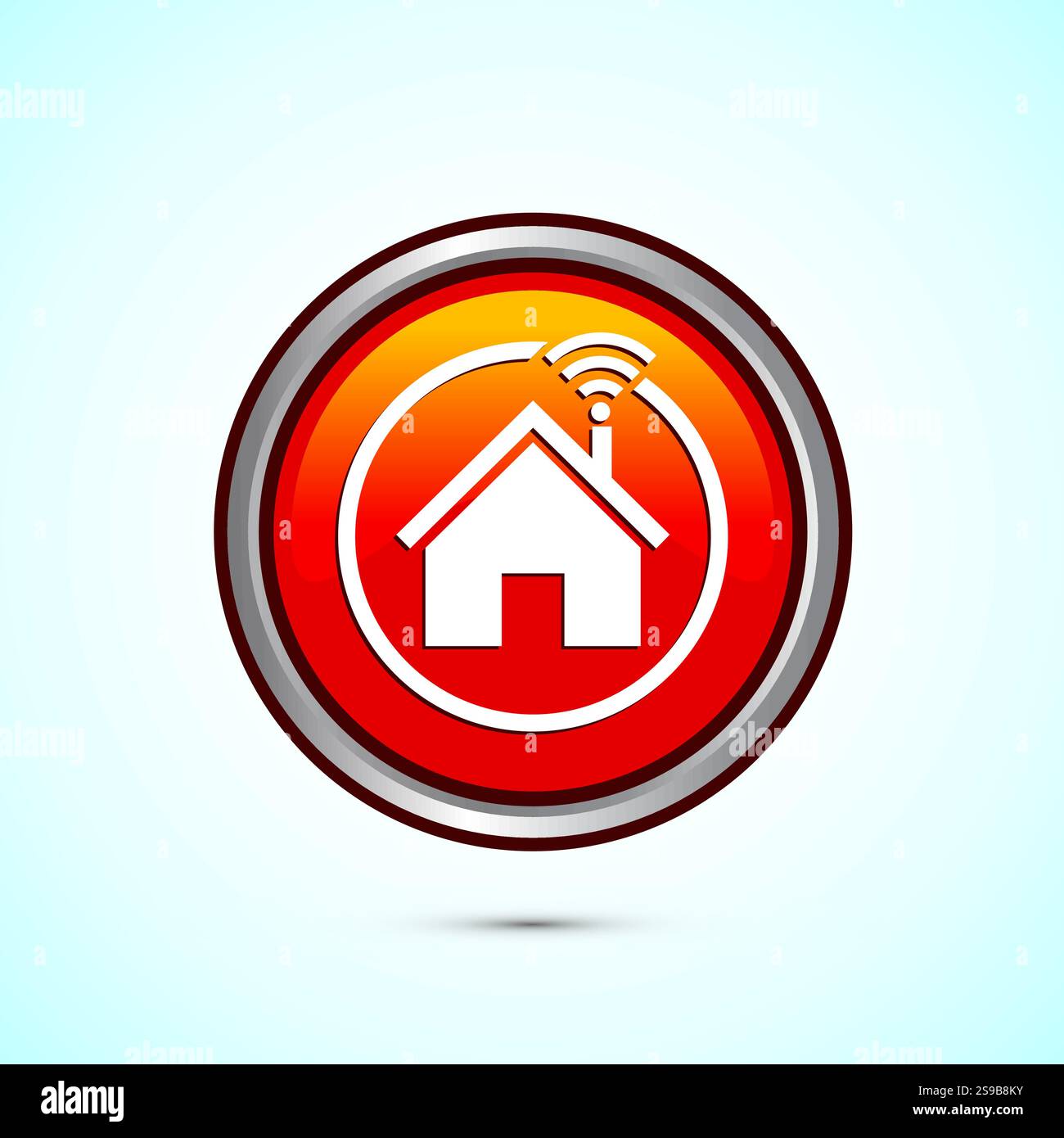 Smart house icon design illustration, Smart home technology and ...