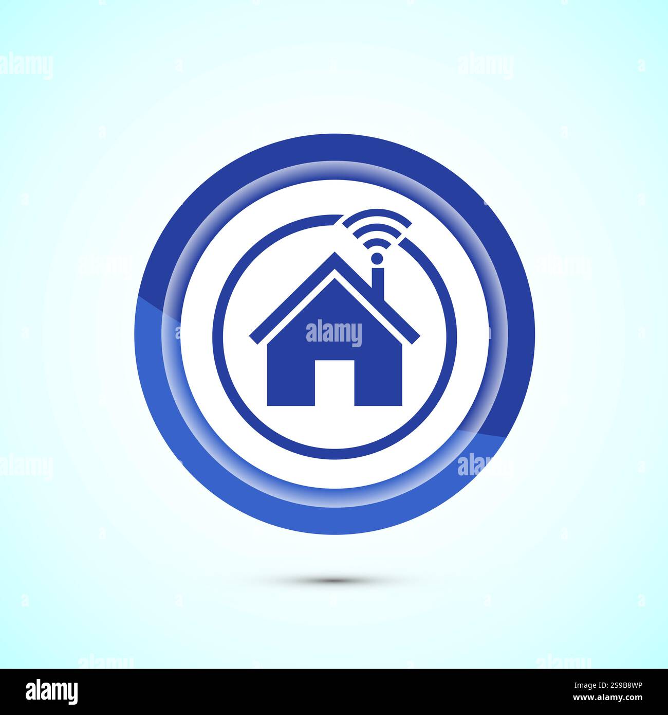 Smart house icon design illustration, Smart home technology and ...