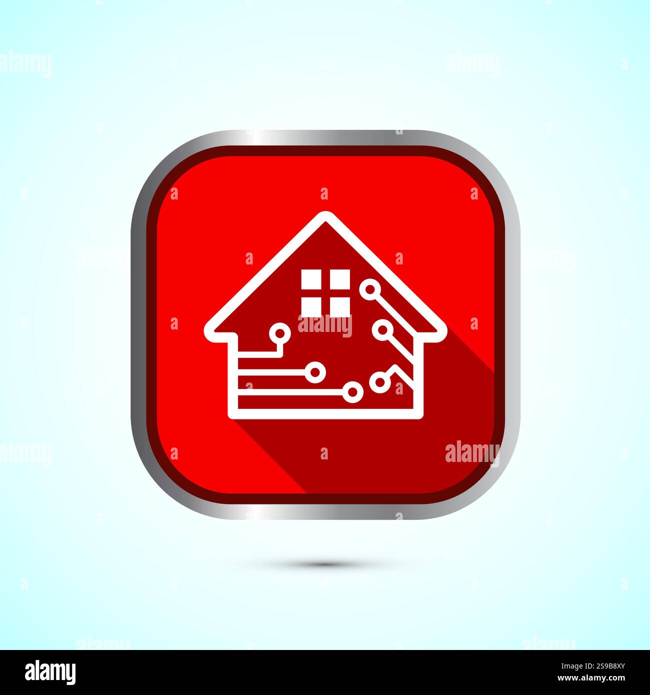 Smart house icon design illustration, Smart home technology and ...