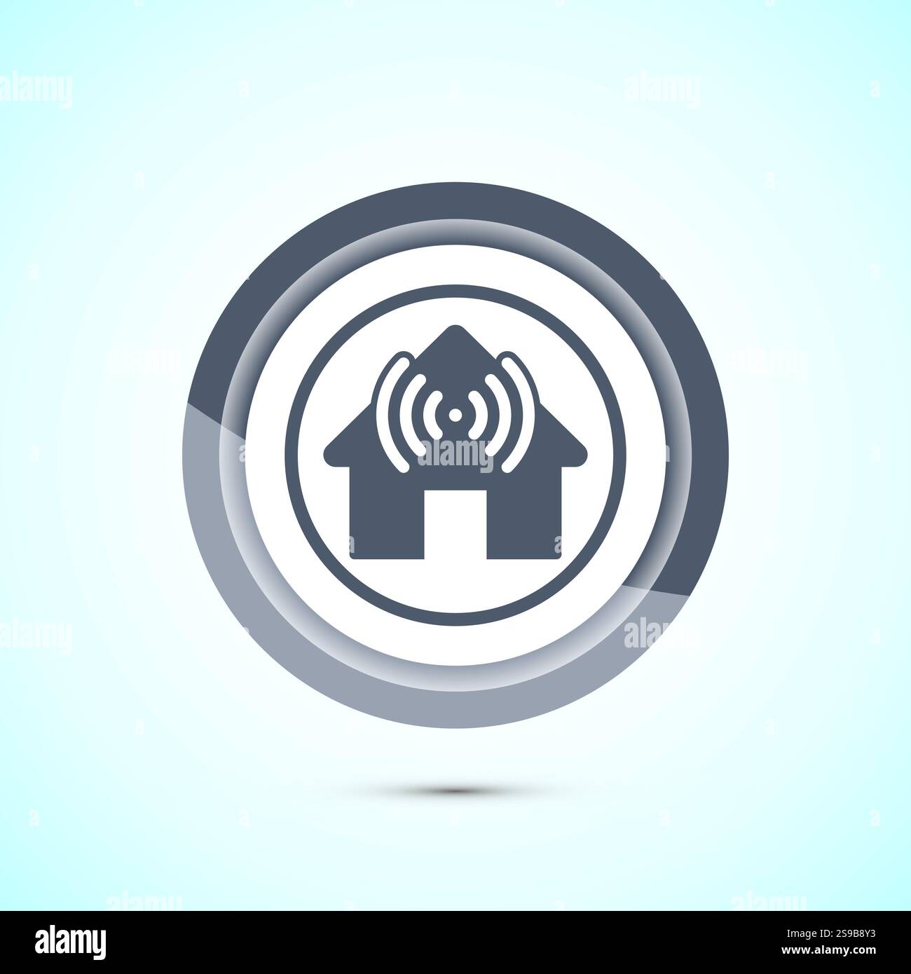 Smart house icon design illustration, Smart home technology and ...