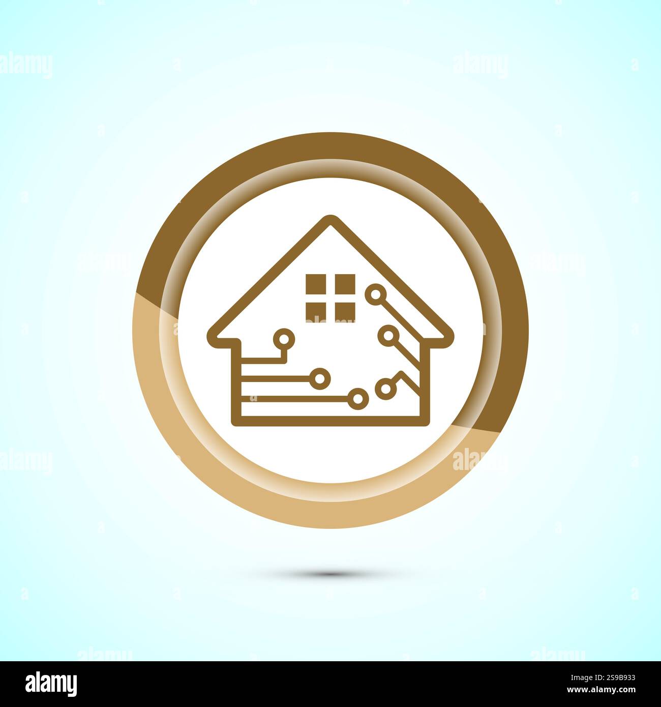 Smart house icon design illustration, Smart home technology and ...