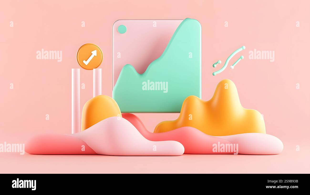 Minimal and simple mobile app interface with analytics data ...