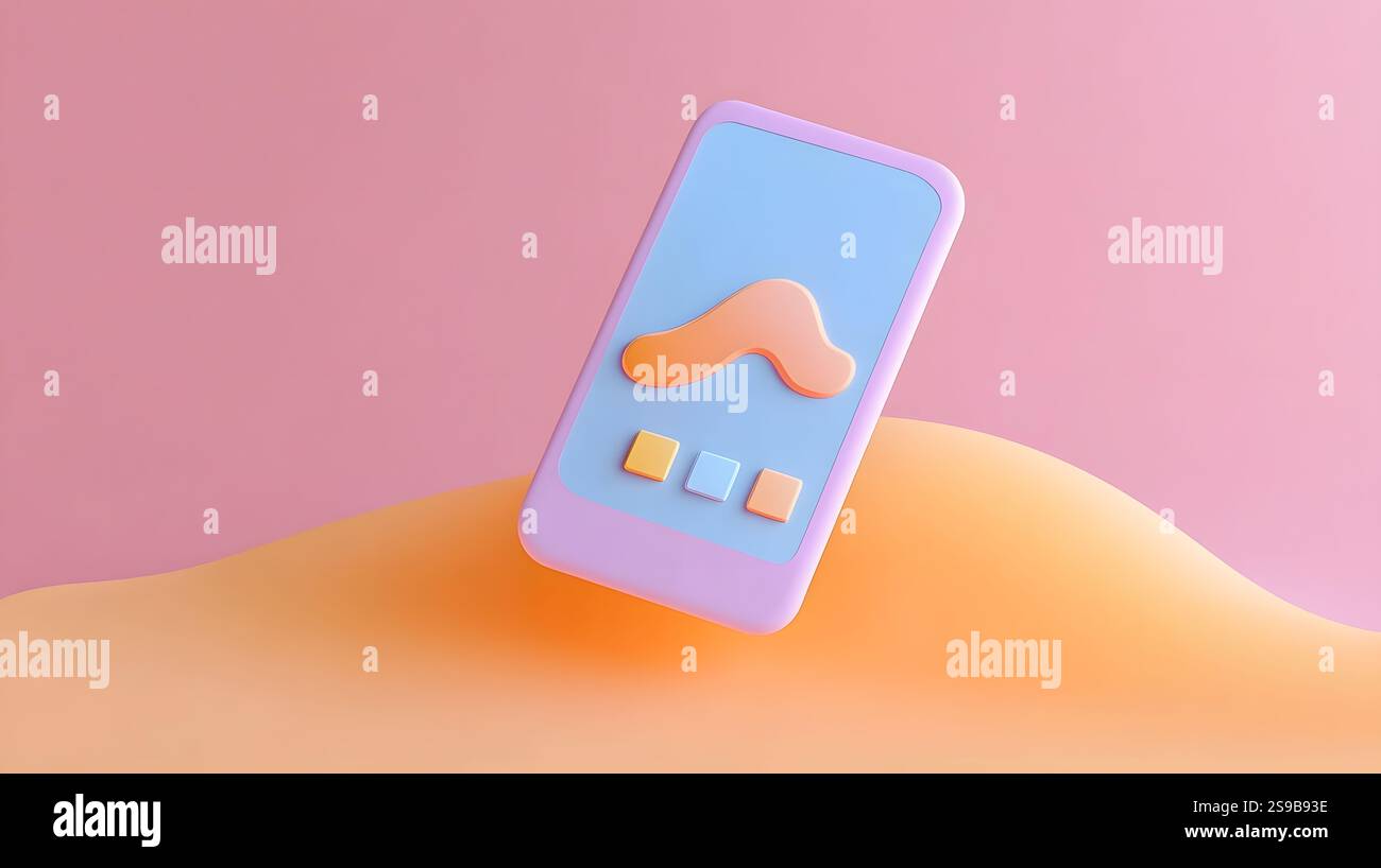 Minimalist and clean mobile app analytics interface design showcased on ...