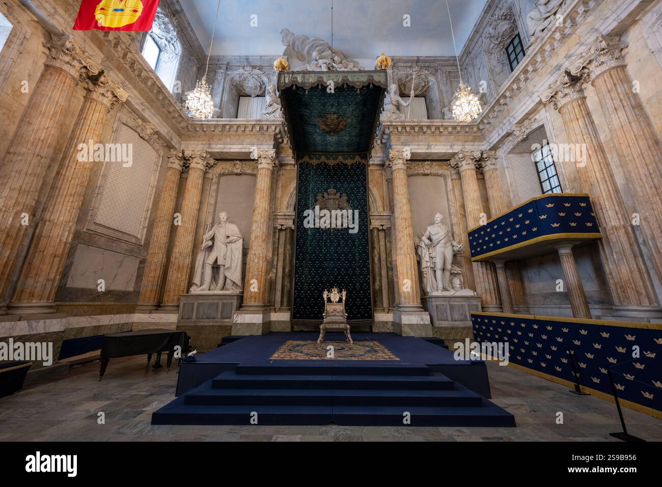 Stockholm, Sweden - Aug 2, 2024: The Royal Palace (Kungliga slotten ...
