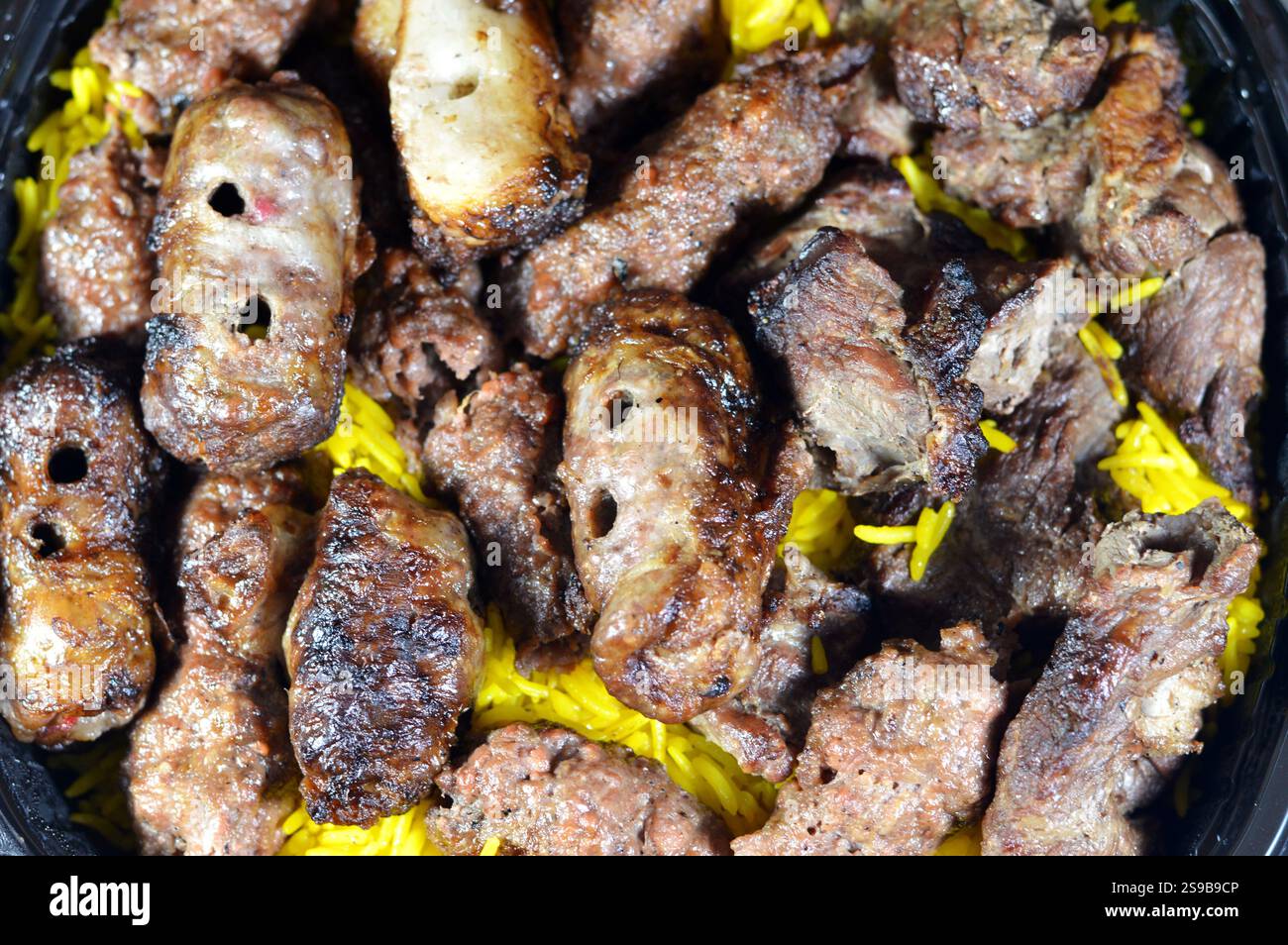 Arabic cuisine traditional food beef Kofta, kebab and tarb kofta shish ...